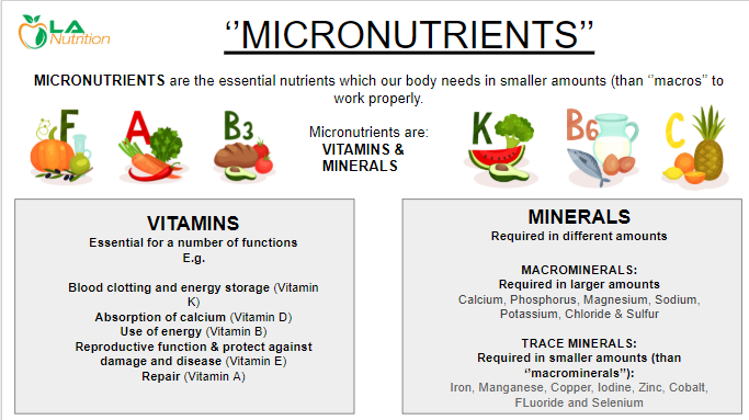 Micronutrients - Vitamin C and Iron focus - LA Nutrition